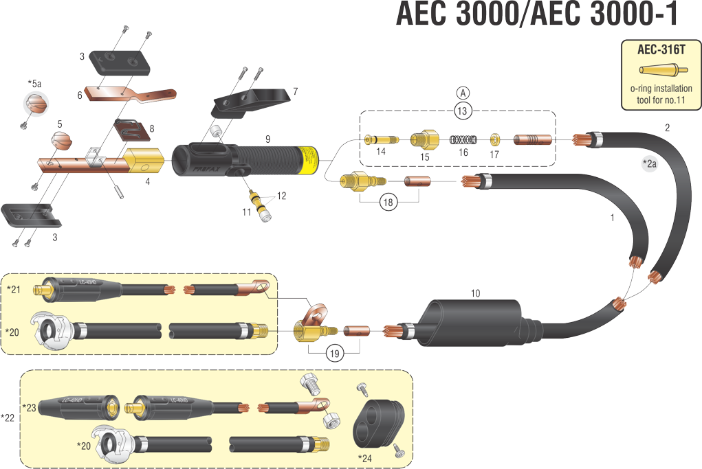 INSULATOR ASSY W/SCREWS Part # AEC-303 – Source Welding Supply